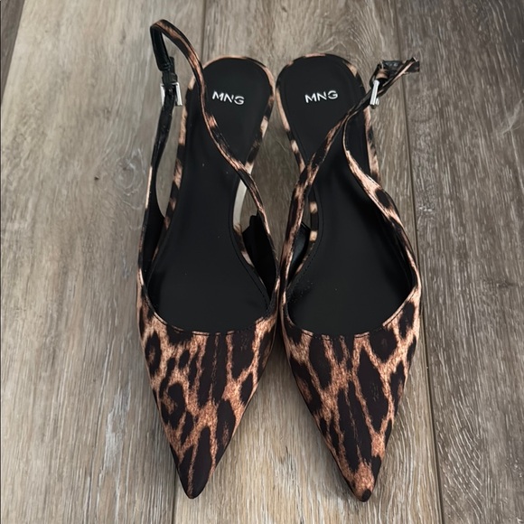 Mango | Shoes | Mango Leopard Print Heels | Poshmark